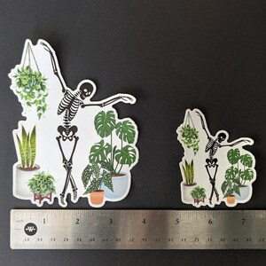 Dancing Skeleton Vinyl Sticker - Etsy