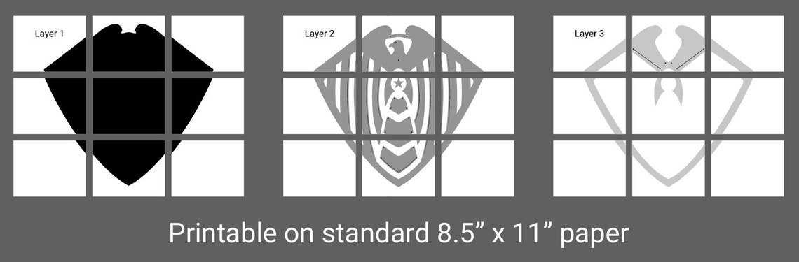 Soldier Boy Shield PRINT-READY PDF Template W/ Guides - the Boys ...