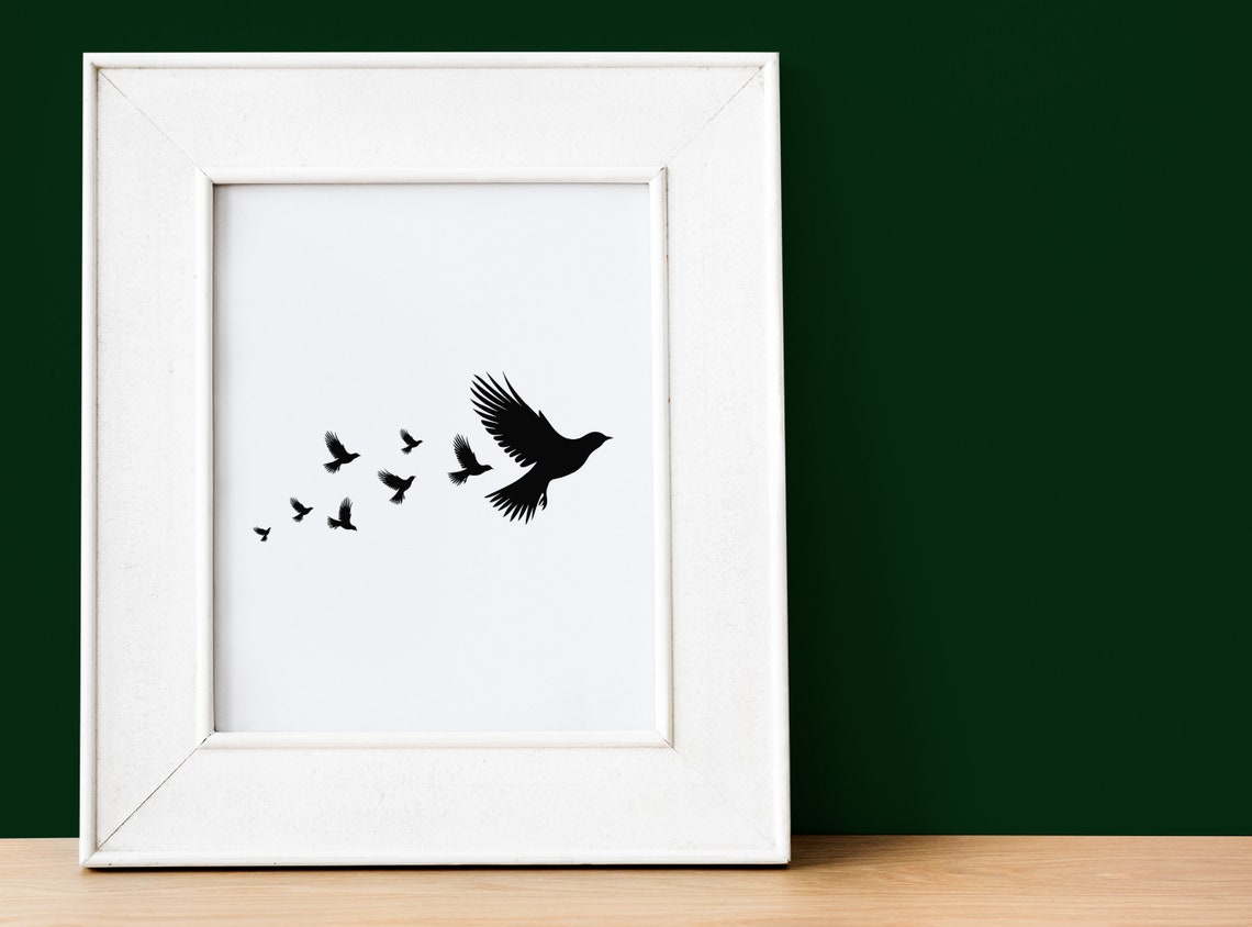 Bird SVG Cartoon Birds Layered Birds Svg Bluebird Bird Clipart Flying ...