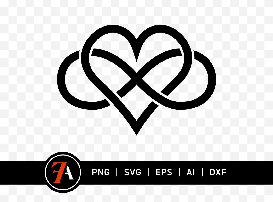 Infinity Heart Svg Love Infinity Png Infinity Sticker Heart Outline Svg ...