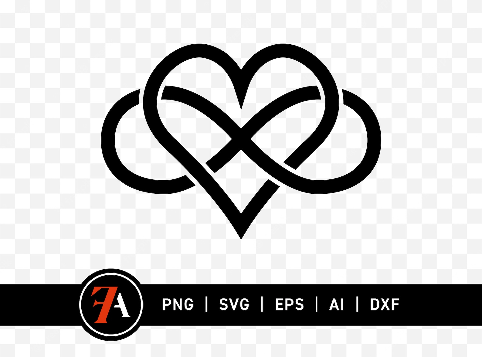 Infinity Heart Svg Love Infinity Png Infinity Sticker Heart Outline Svg ...