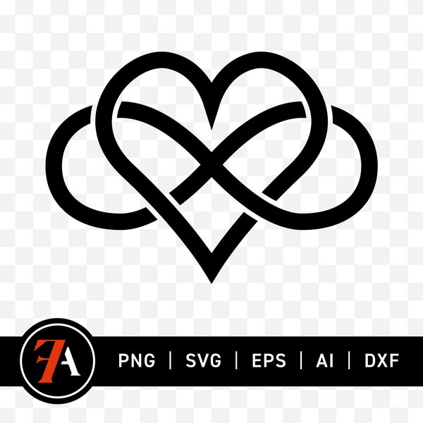 Infinity Heart Svg - Etsy