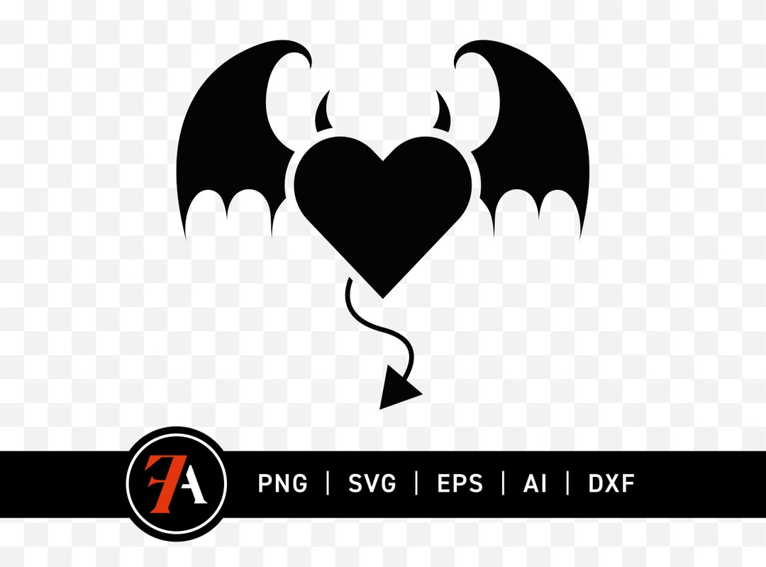 Devil Heart Svg Valentines Svg Heartbreak Anti Valentines Day Heart ...