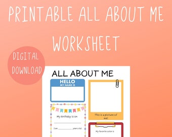 Printable All About My Pet Worksheet, Pre-k, Kindergarten, Pet Theme ...