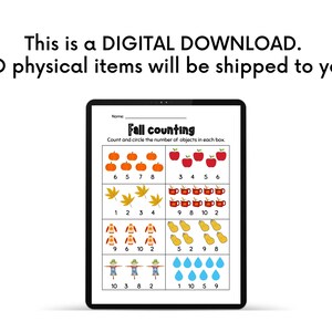 Pack of 15 Printable Worksheets, Pre-k, Kindergarten, Worksheets ...