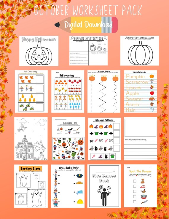 Fun Pre K Worksheets