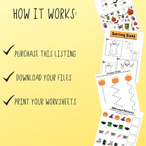 Pack of 15 Printable Worksheets, Pre-k, Kindergarten, Worksheets ...