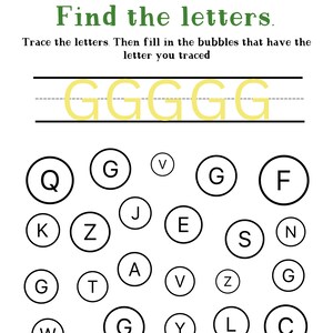 Printable Alphabet Worksheet Pack, A - Z, Trace and Match Letters ...