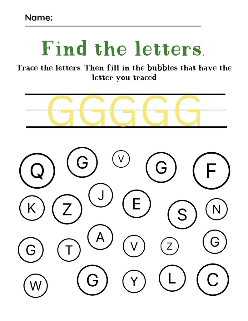 Printable Alphabet Worksheet Pack, A - Z, Trace and Match Letters ...