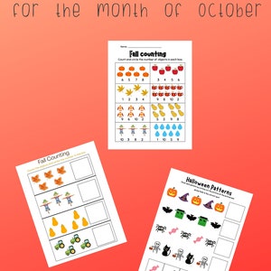 Pack of 15 Printable Worksheets, Pre-k, Kindergarten, Worksheets ...