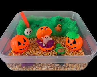 Halloween Sensory Bin for Fine Motor Skills, Sensory Bin Filler ...