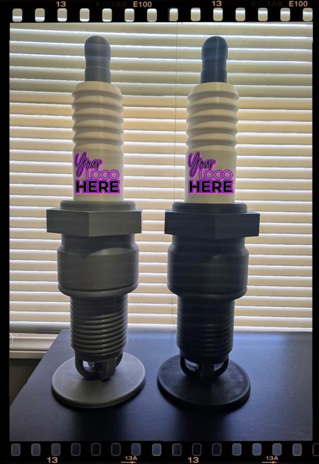 SPARK PLUG LIGHT Custom 3d Printed 19" Tall - Etsy