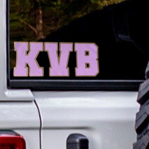 Monogram Sticker, Monogram Car Decal, Monogram Decal, Monogram Decals ...