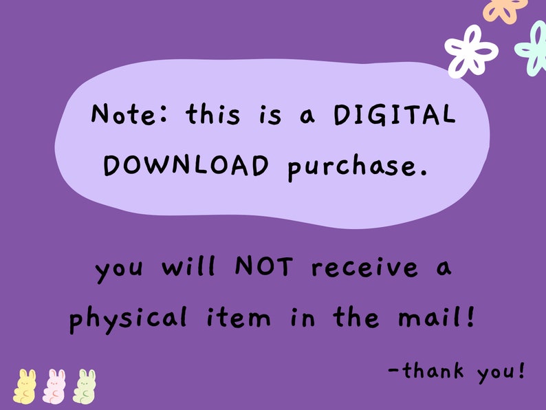 Cute Purple Digital Planner, Printable Daily and Weekly Planner, Purple ...