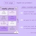 Cute Purple Digital Planner, Printable Daily and Weekly Planner, Purple ...