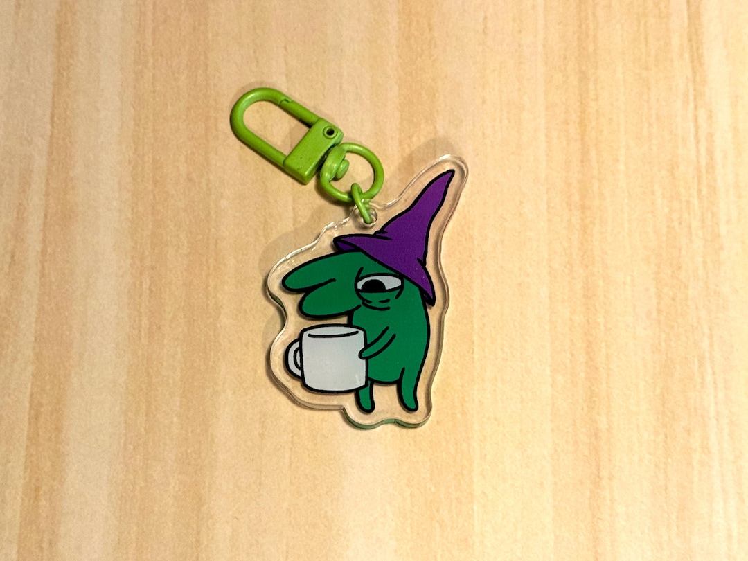 Smiling Friends Hungover Glep Acrylic Keychain - Etsy