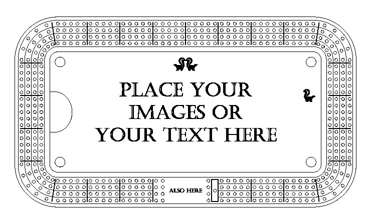 Rectangle Cribbage Board 2/3/4 Track SVG - Etsy