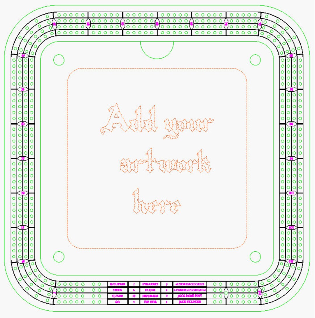 Cribbage Board Svg Etsy