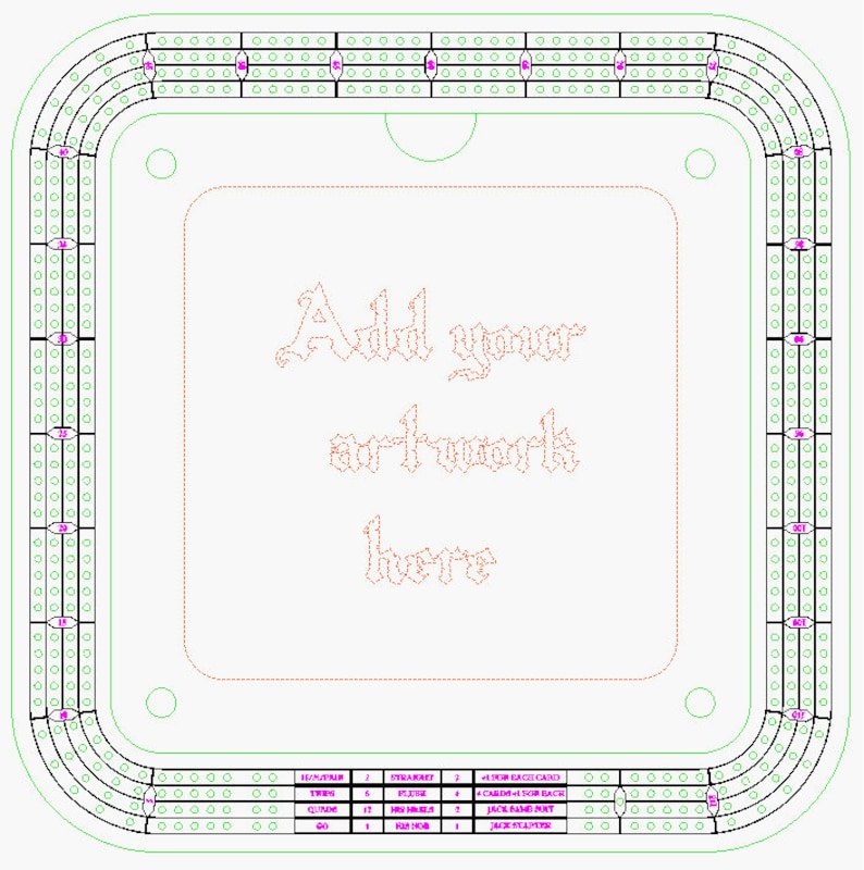 Cribbage Board SVG - Etsy