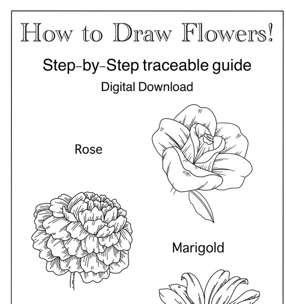 How To Draw A Step By Step Flower