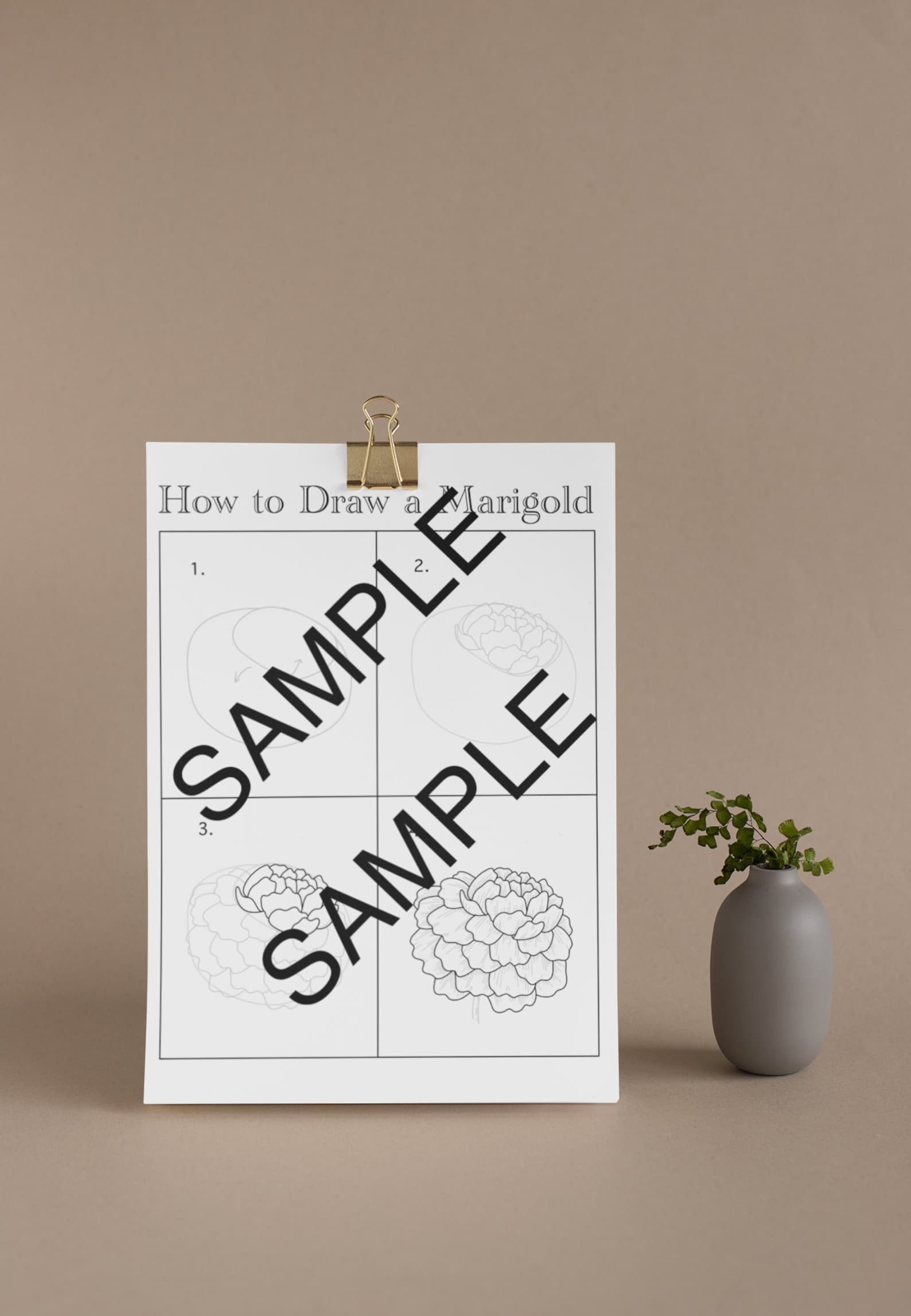 How to Draw Flowers, PRINTABLE DIGITAL DOWNLOAD, Traceable, Rose ...