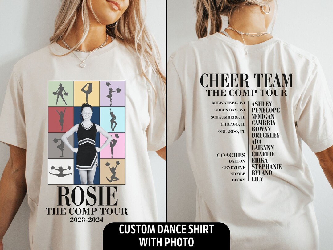 Personalized Cheer Shirt Custom Cheer Tshirt Cheer Competition Shirt ...