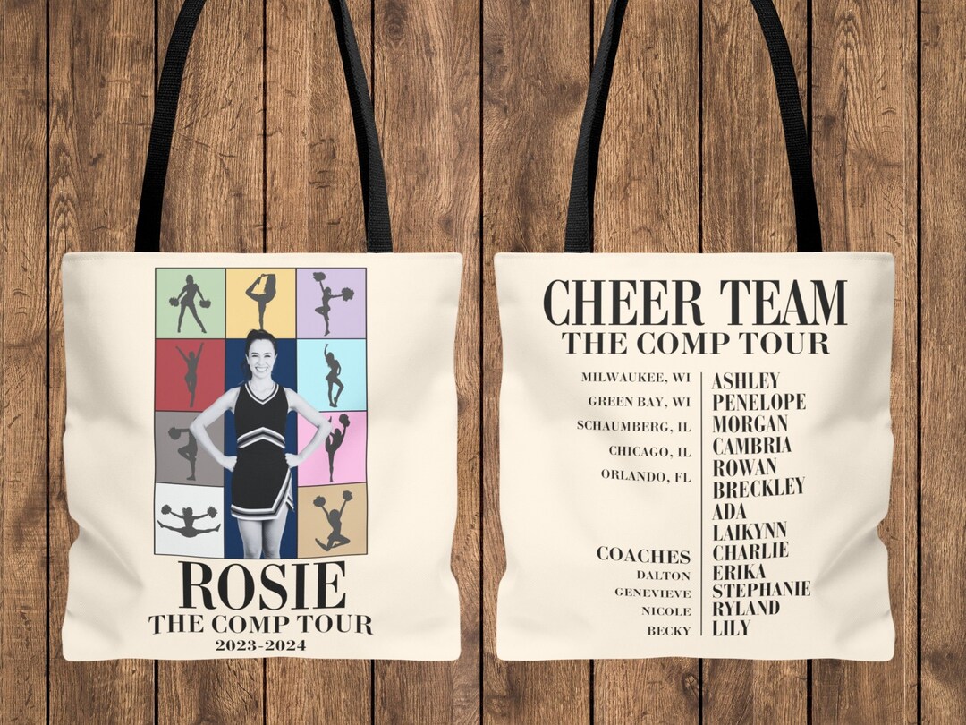 Personalized Cheer Tote Bag Custom Cheer Gift for Mom Cheerleader Mom ...