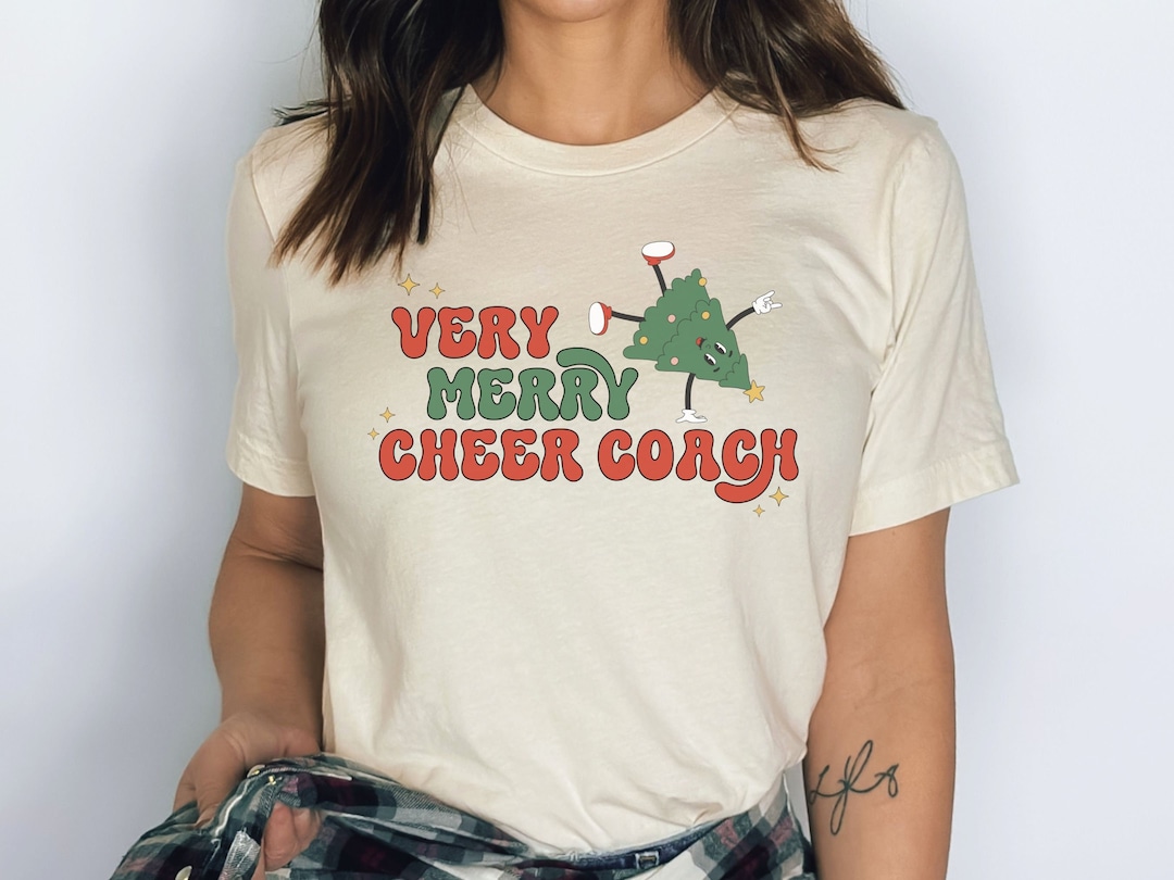 Very Merry Cheer Coach Shirt Very Merry Christmas Shirt Cheer Coach ...