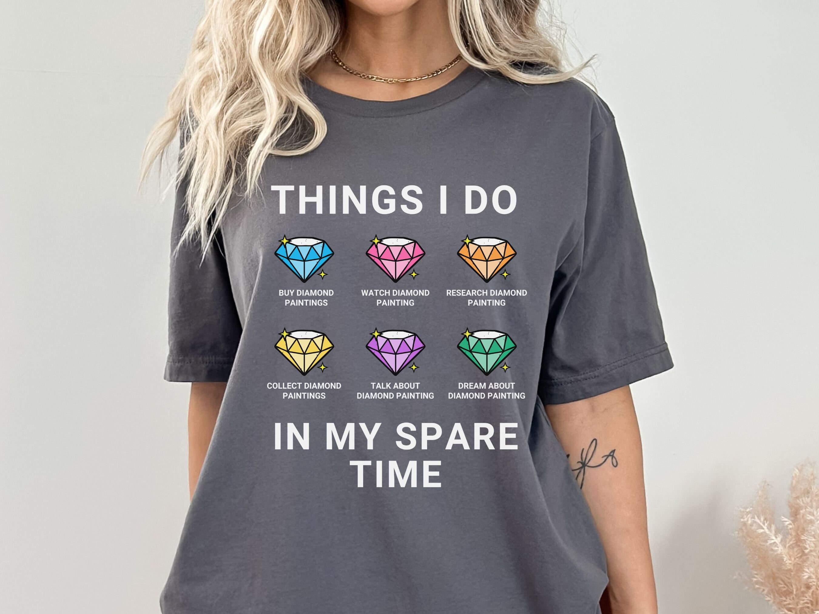 Things I Do in My Spare Time Shirt Diamond Painting Shirt Diamond Art ...