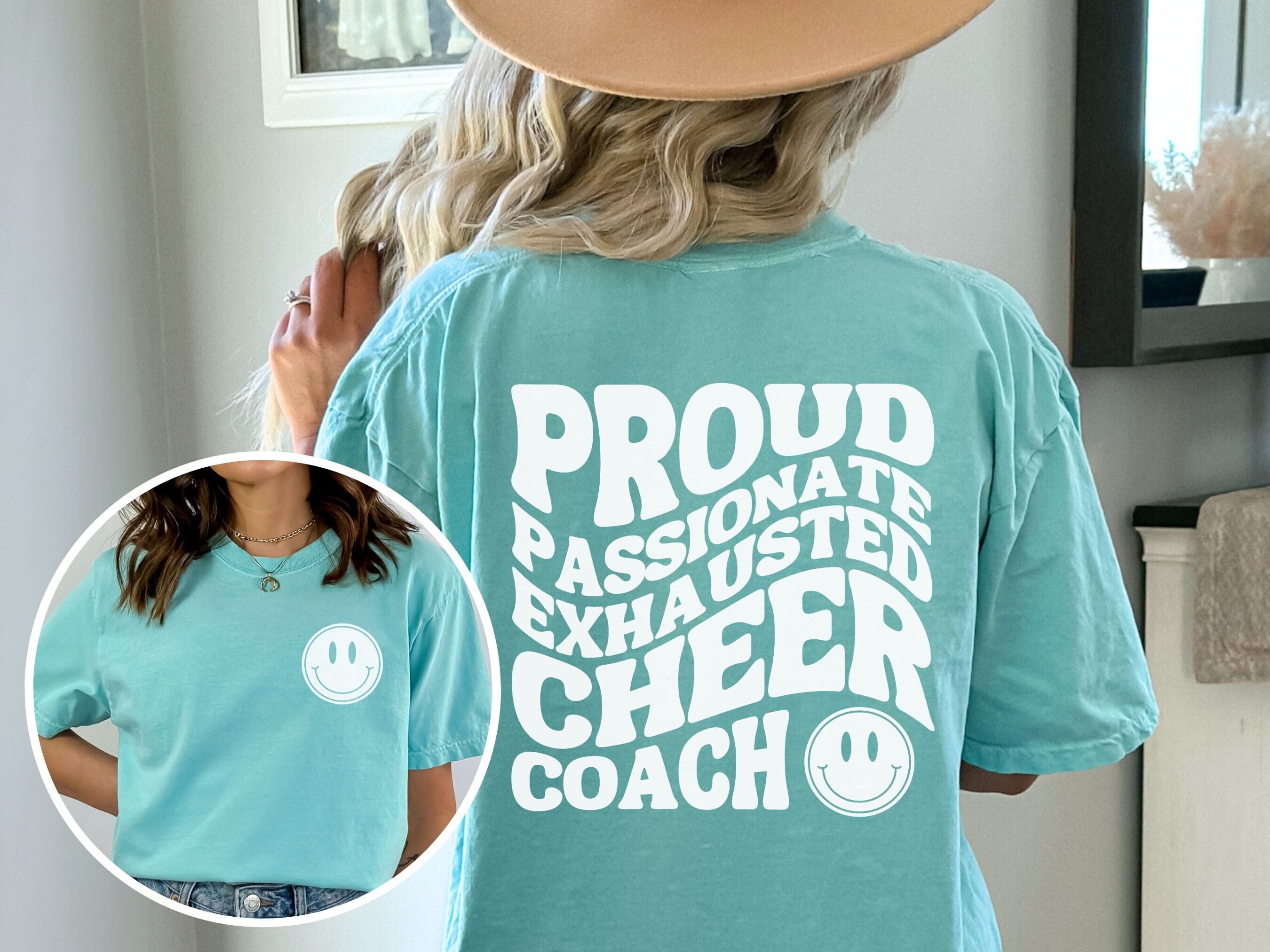Proud Cheer Coach Shirt Comfort Colors Shirt Cheer Coach Gift Cheer ...