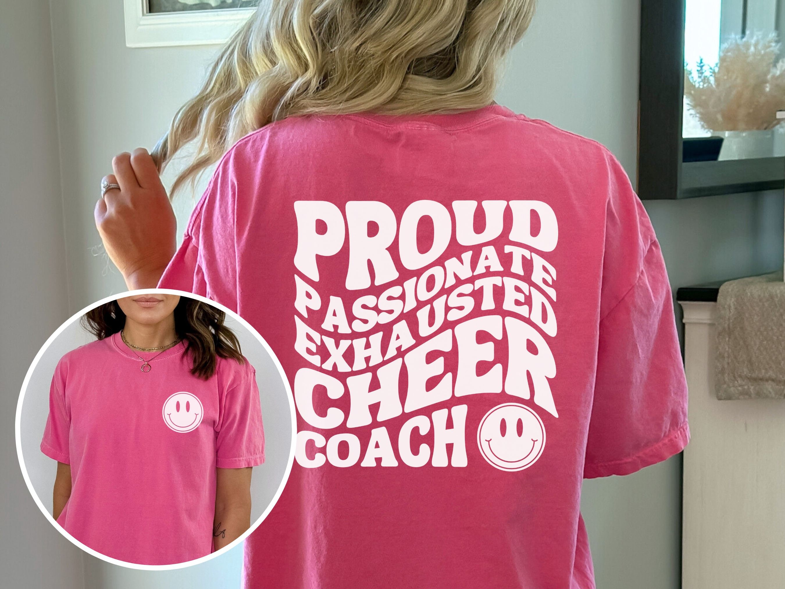 Proud Cheer Coach Shirt Comfort Colors Shirt Cheer Coach Gift Cheer ...
