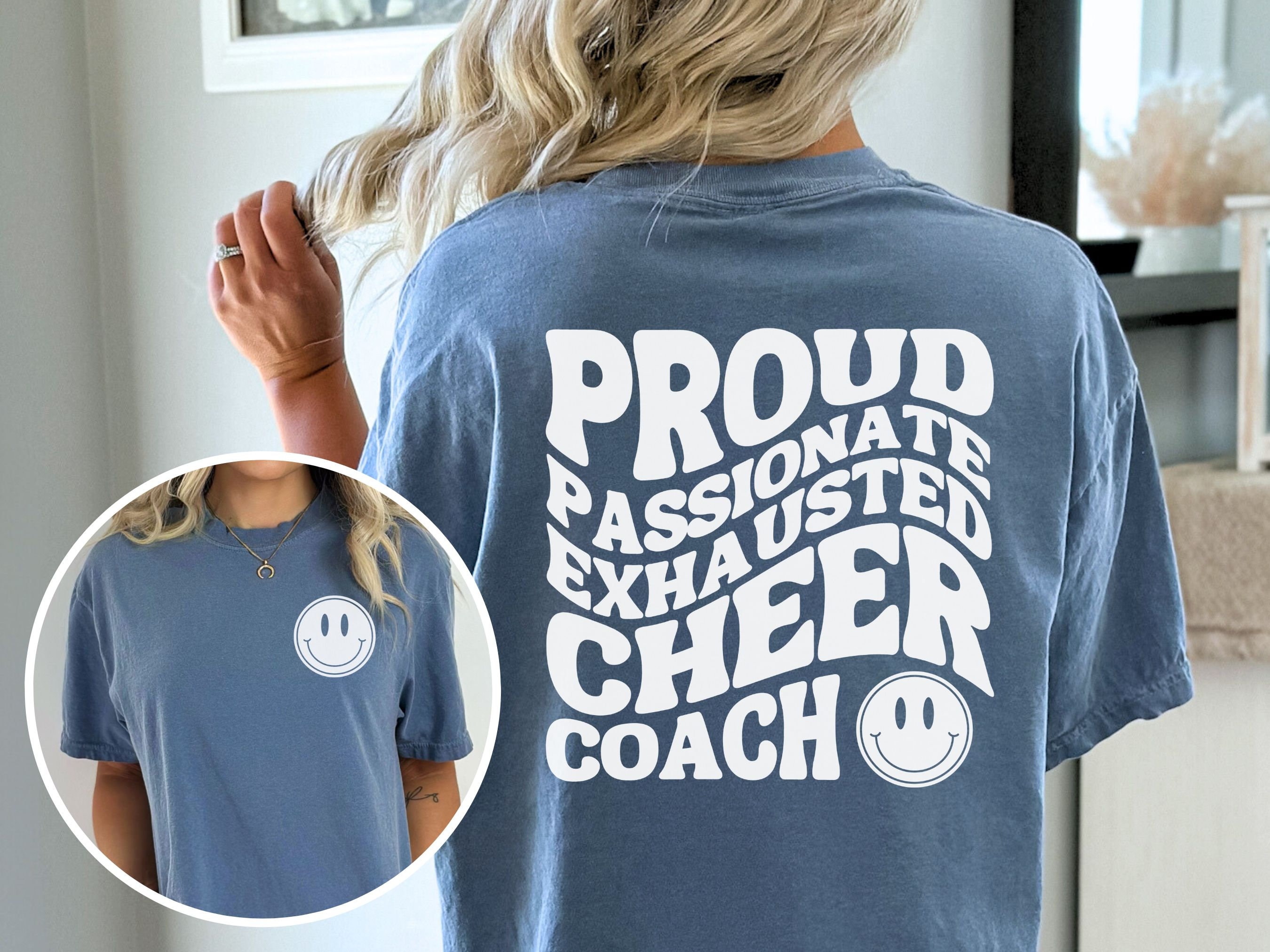 Proud Cheer Coach Shirt Comfort Colors Shirt Cheer Coach Gift Cheer ...