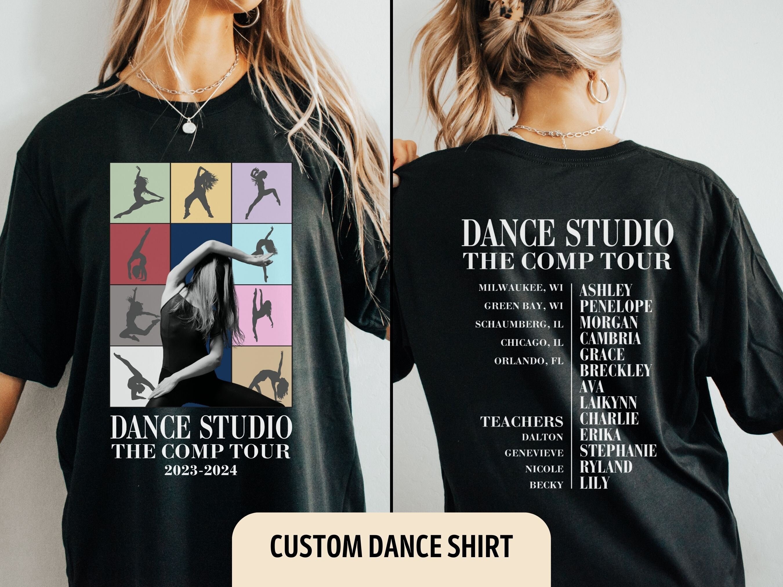 Custom Dance Competition Shirt Eras Tour Shirt Concert Tshirt Dancer ...