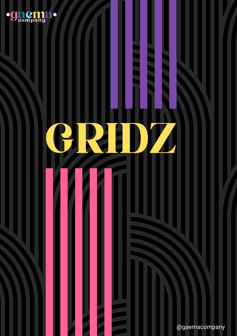 Gridz Printable Dice Game - Etsy