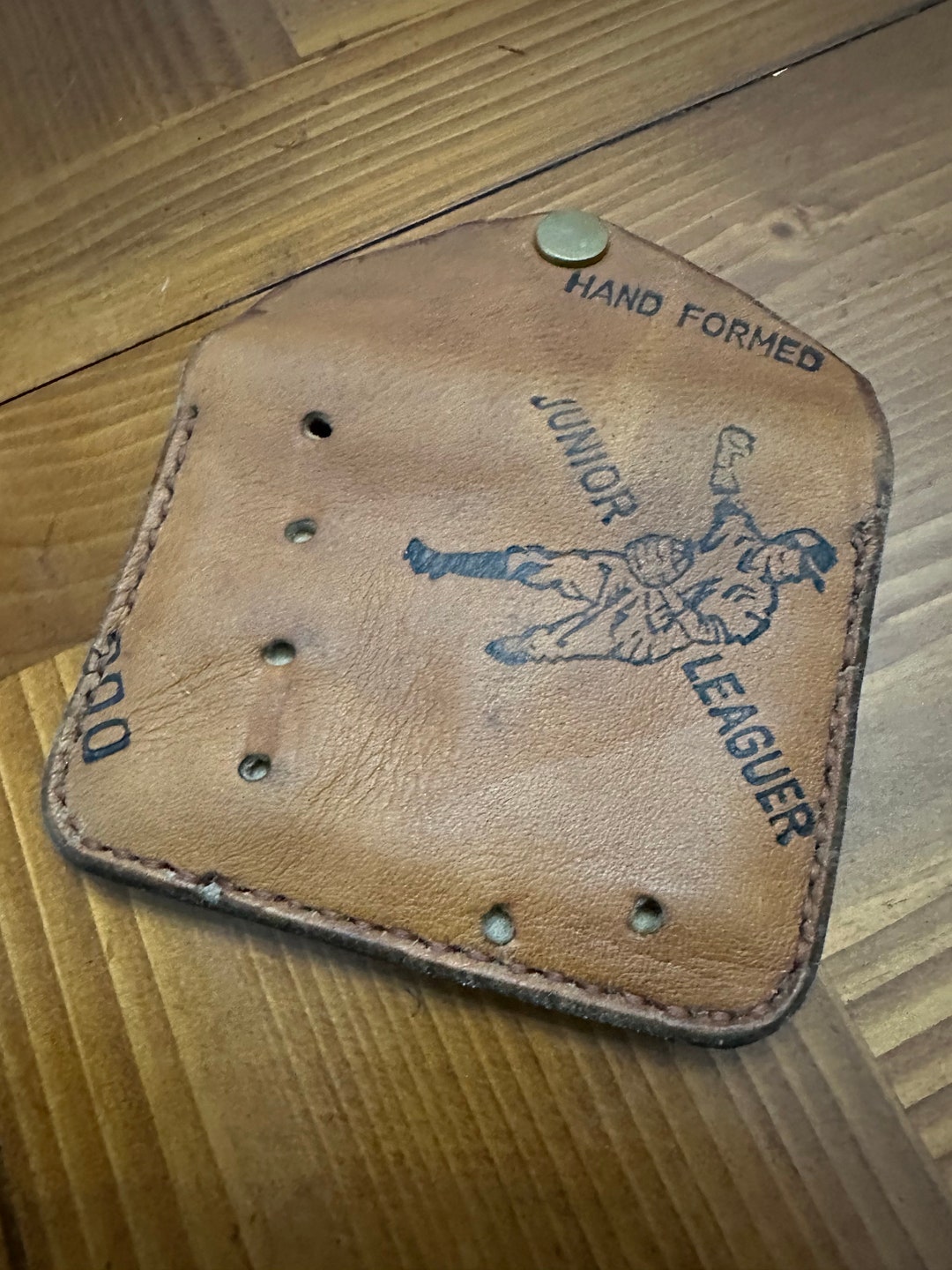 Vintage Baseball Glove Leather Card Wallet: Handmade Americana Gift - Etsy