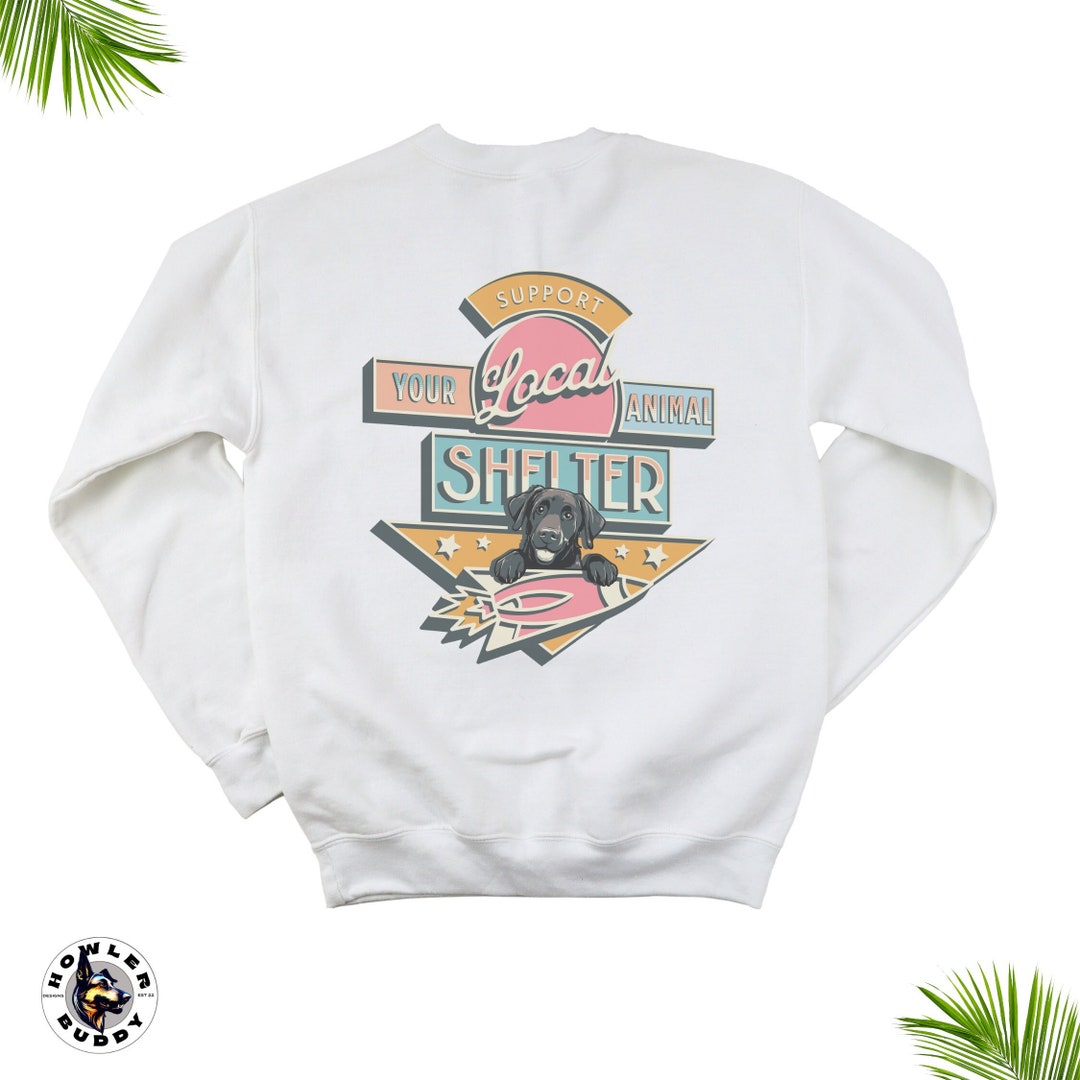 Black Labrador : Support Your Local Shelter 70s & 80s Retro Style ...