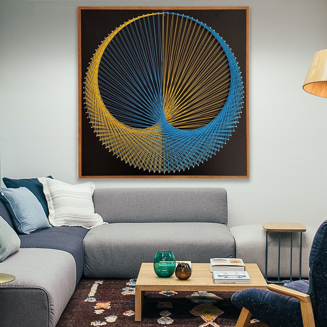 Abstract Decorative Painting Thread Painting Creative Home Furnishings ...