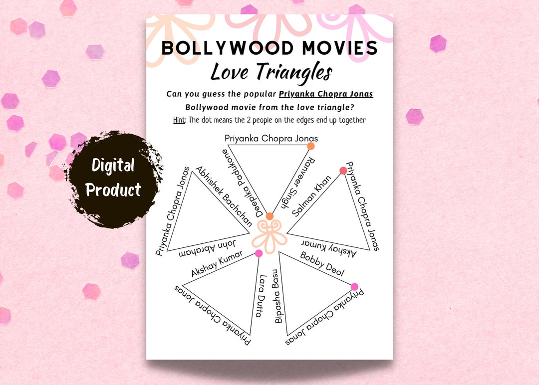 Priyanka Chopra Jonas Bollywood Game: Love Triangles - Can You Guess ...