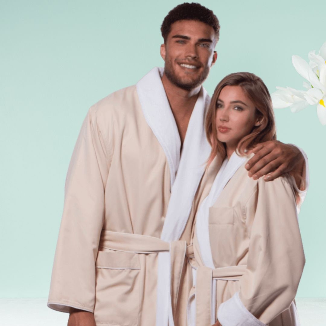 Custom Luxury Microfiber Plush Lined Robe, Ultra-soft Comfort Robe for ...