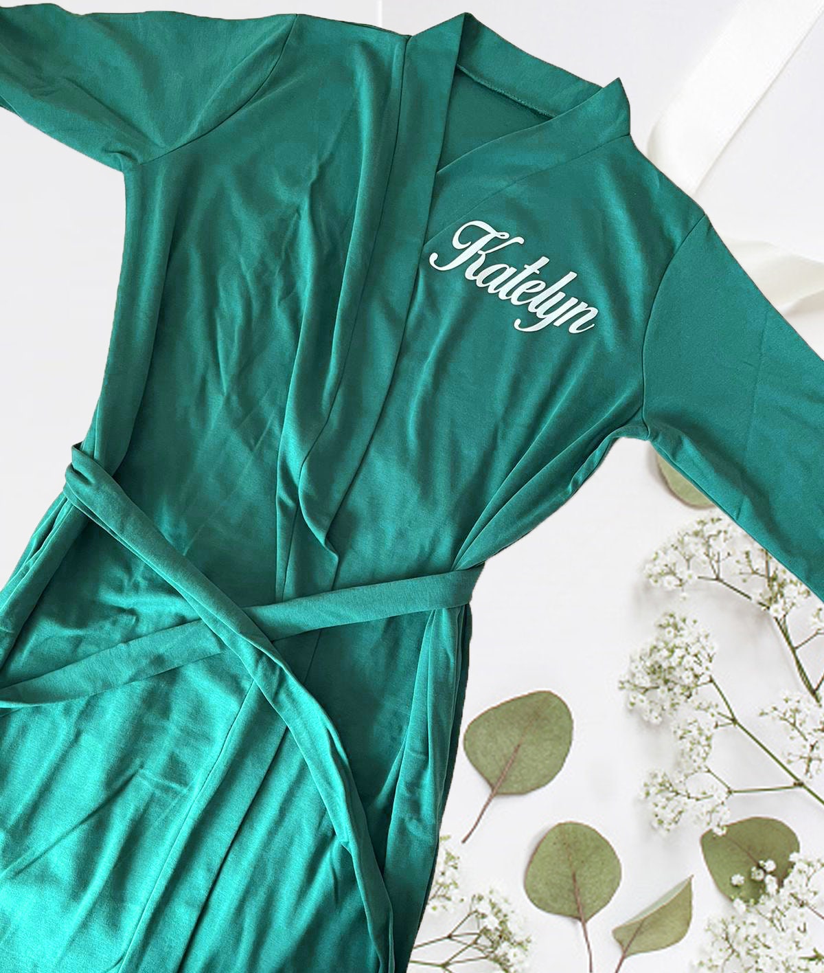 Personalized Cotton Robes, for Getting Ready, Embroidered With Monogram ...