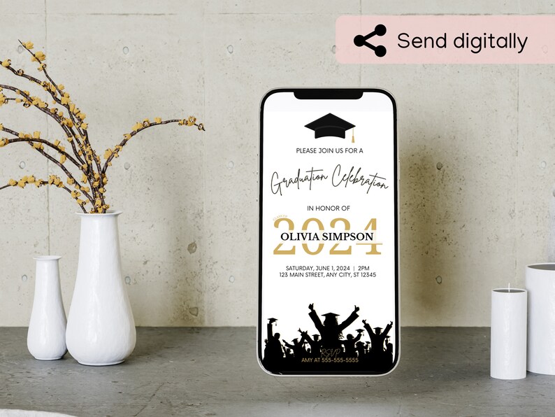 Graduation Celebration Invitation | Class of 2024 Personalized Download ...