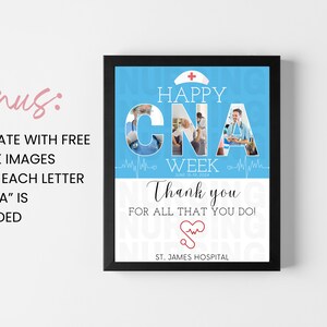 Happy CNA Week Flyer | Nursing Assistant Week | Nurse Appreciation ...