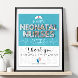 Neonatal Nurses Week Flyer | Happy Neonatal Nurses Week | Nurse ...