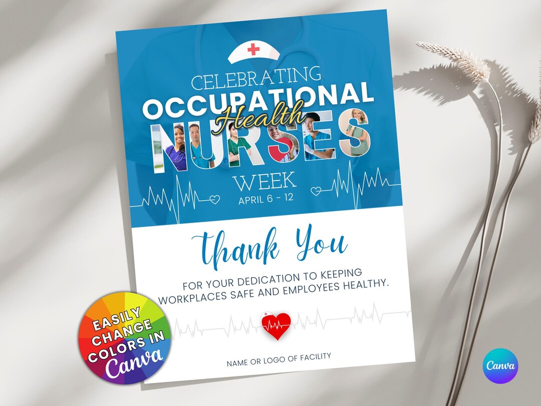 Occupational Health Nurse Week Flyer | OHN Thank You | Nursing ...
