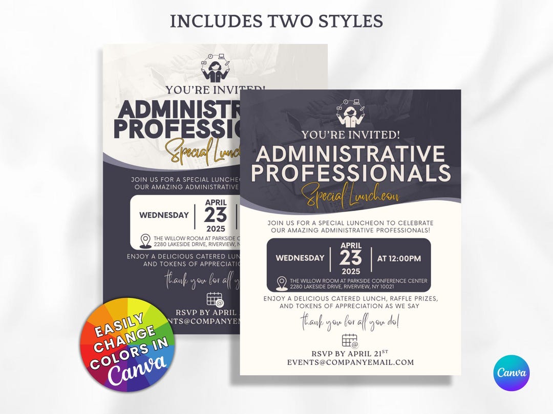 Administrative Professionals Event Flyer | Admin Appreciation ...