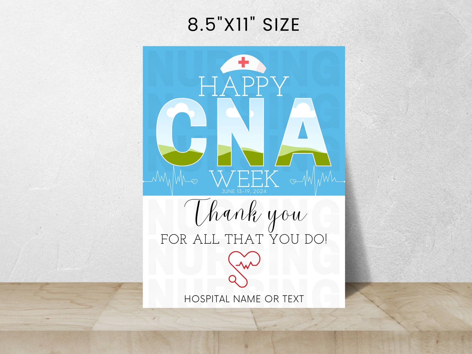 Happy CNA Week Flyer | Nursing Assistant Week | Nurse Appreciation ...