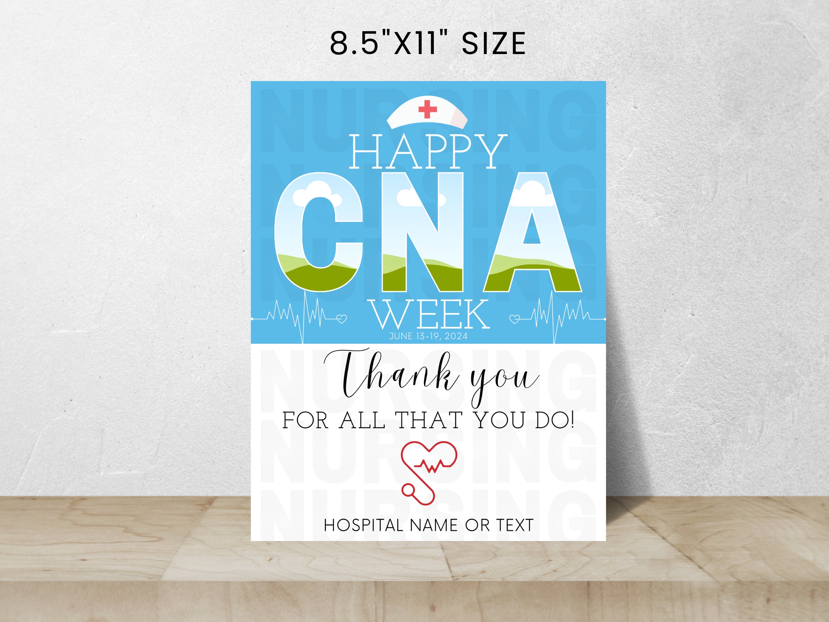 Happy CNA Week Flyer | Nursing Assistant Week | Nurse Appreciation ...