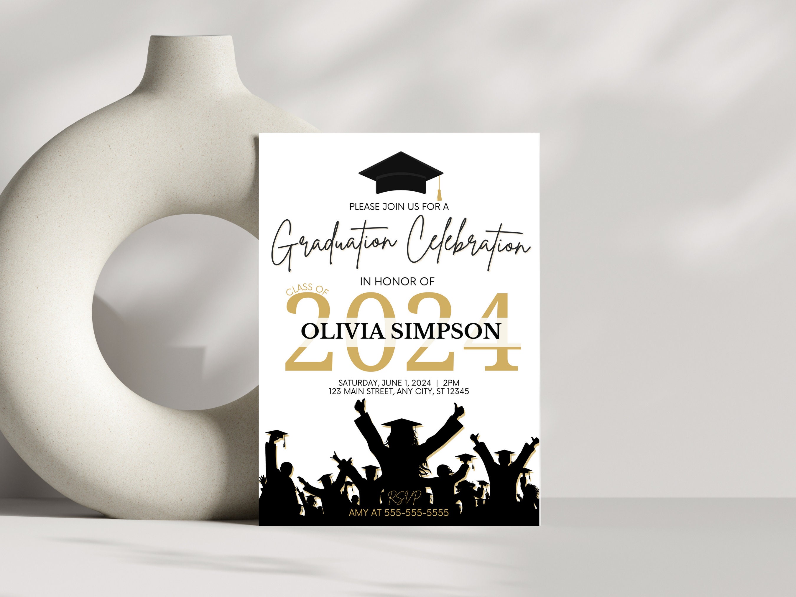 Graduation Celebration Invitation | Class of 2024 Personalized Download ...