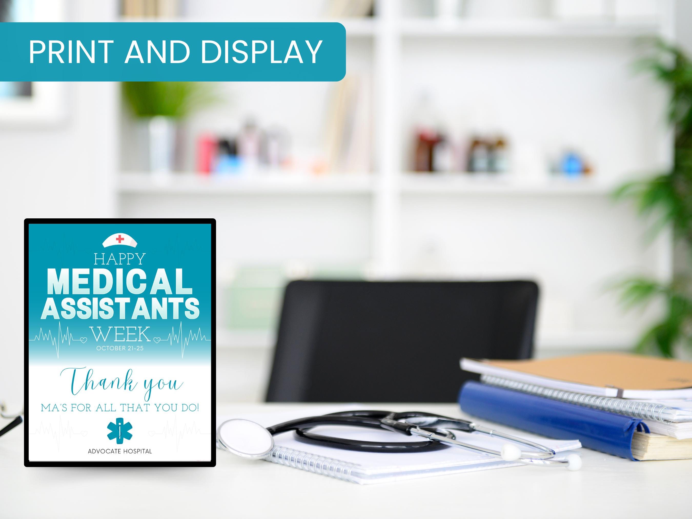 Editable Medical Assistants Recognition Week Flyer | Canva Template ...