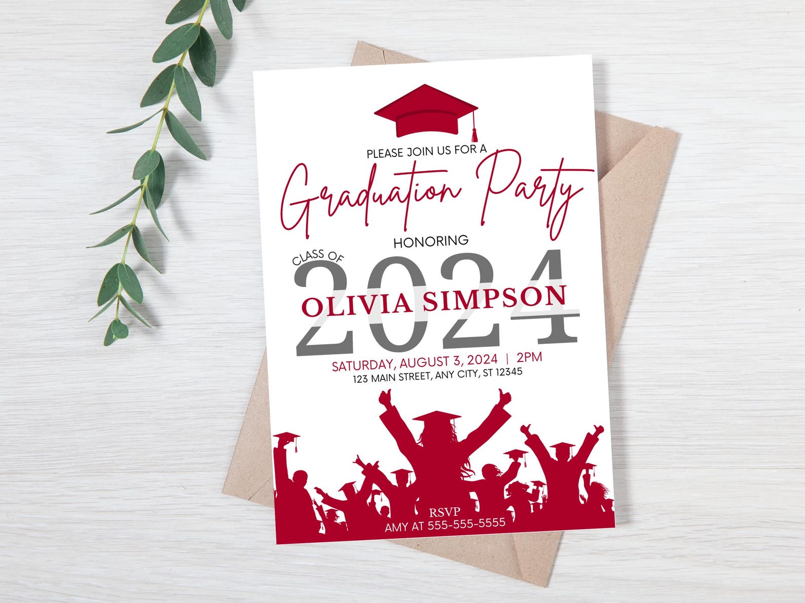Graduation Celebration Invitation | Class of 2025 Personalized Download ...